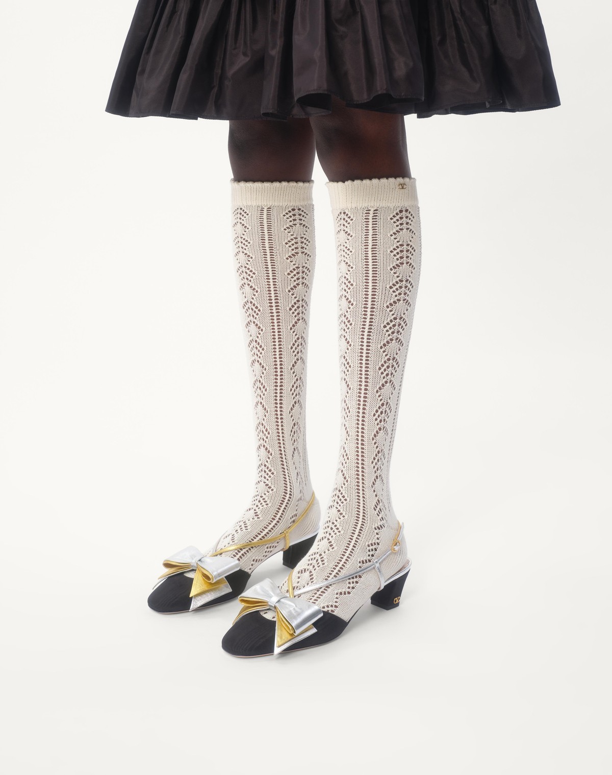 VALENTINO Valentino Bow Detailing Slingback Pumps